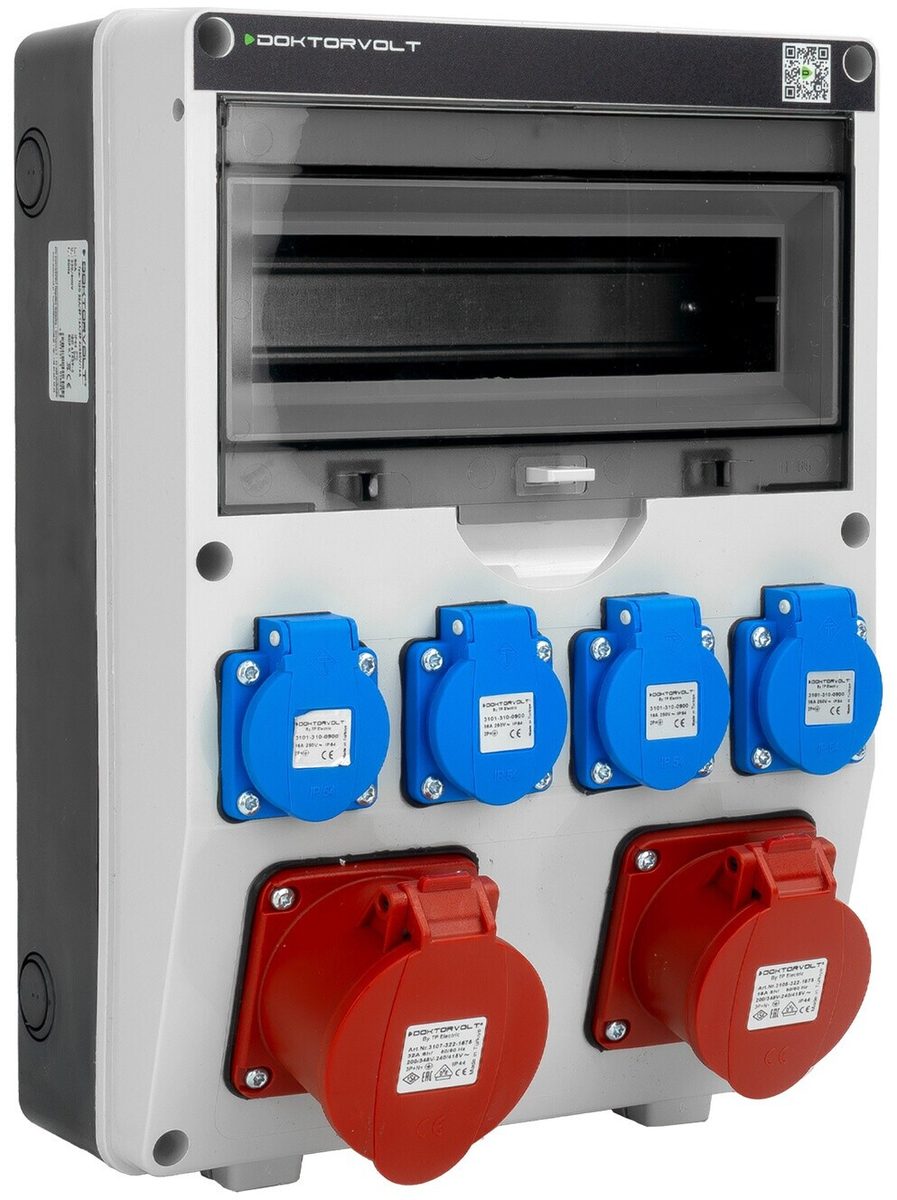 Doktorvolt TGD Baustromverteiler 32A/16A 4x230V ohne Sicherungen (DV ...