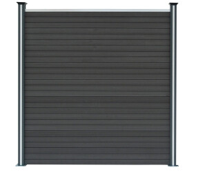 MonsterShop Sichtschutzzaun-Set 185x619cm, 3 Paneele, Winkelelement & 4 ...