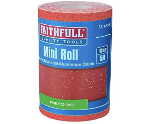 Buy Faithfull Aluminium Oxide Sanding Paper Roll, heavy-duty, red ...
