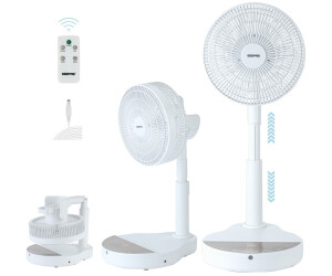 Buy Geepas GF21184UK 10" DC Folding Desk Fan, 12 Speed, 8h Timer ...