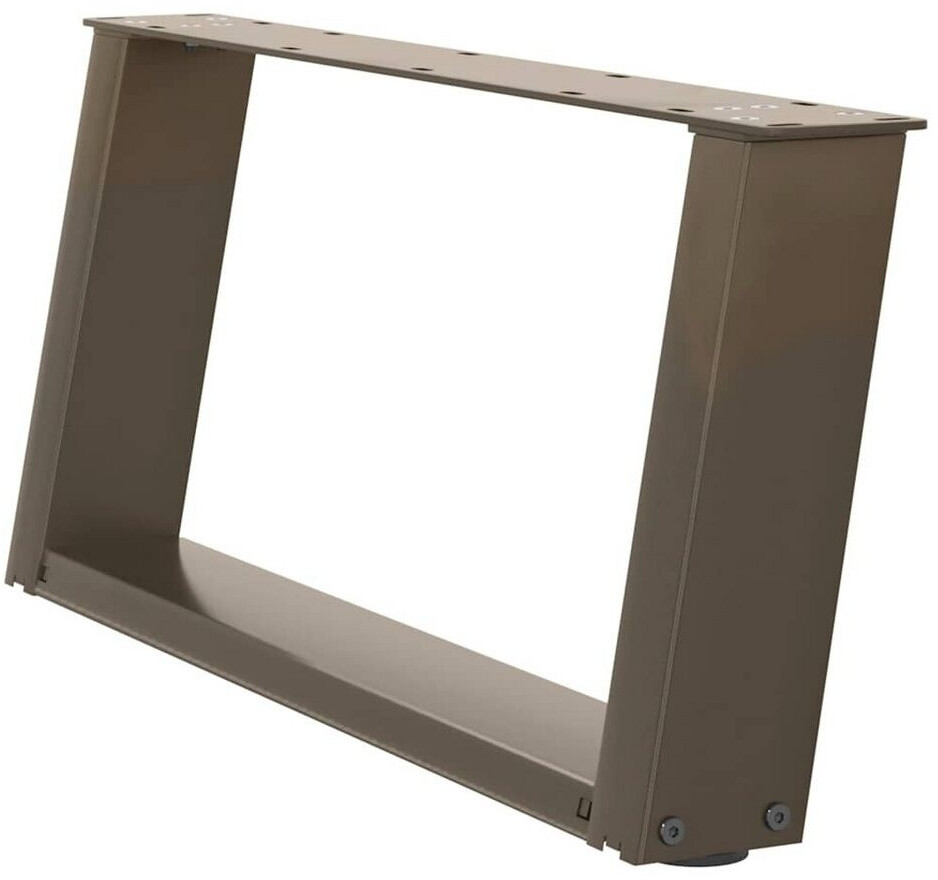 vidaXL Couchtischbeine U-Form, Naturstahl, 70x(30-31)cm, 2 Stk ...