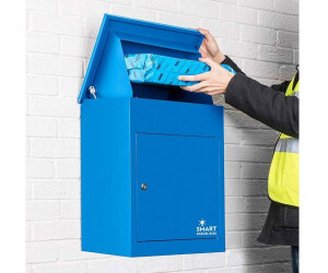 Homescapes Smart Parcel Box Paketbriefkasten mittelgroß, Entnahme vorne ...