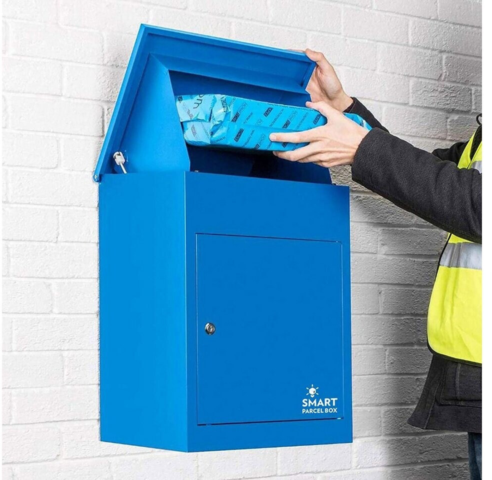 Homescapes Smart Parcel Box Paketbriefkasten mittelgroß, Entnahme vorne ...