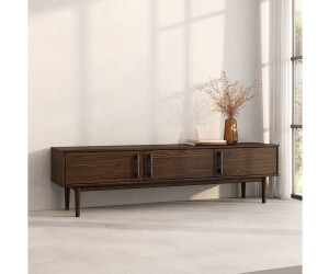 Idimex TECCA Lowboard 3 Türen, Massivholz, Nussbaum-Finish, 180cm ab ...