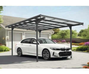 Floraworld Carport „Freiburg" Einzelcarport Pultdach Polycarbonat 6mm ...