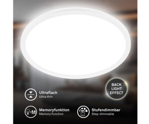 Briloner LED-Deckenleuchte mit indirektem Licht, dimmbar, neutralweiß ...