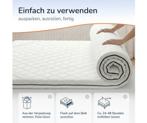 MSS e.K. Viscoschaum Matratzentopper 80x200cm, 6cm, Oeko-TEX (C04 ...