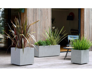 Ondis Pflanzkübel Vulkan Basalt 50 Steinoptik mit Wasserspeicher ...