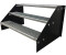 SRM Design Standtreppe Modell 1, 3 Stufen, Stahl, 60cm Breite, schwarz ...