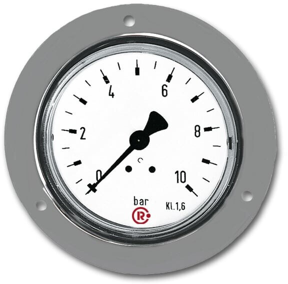 Riegler Standard-Manometer, Frontring verchromt, G 1/8 hinten, -1/0,0 ...