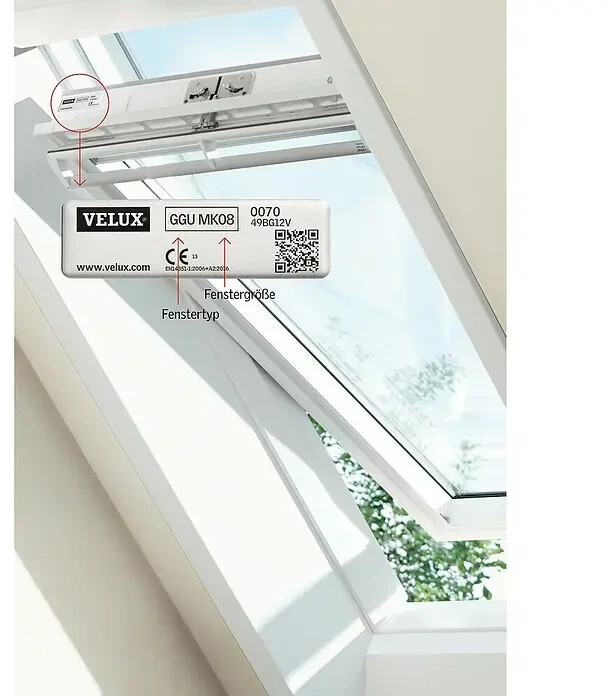 Velux RSL S06 Sichtschutzrollo hell-taupe, Alu-Schiene, solarbetrieben ...