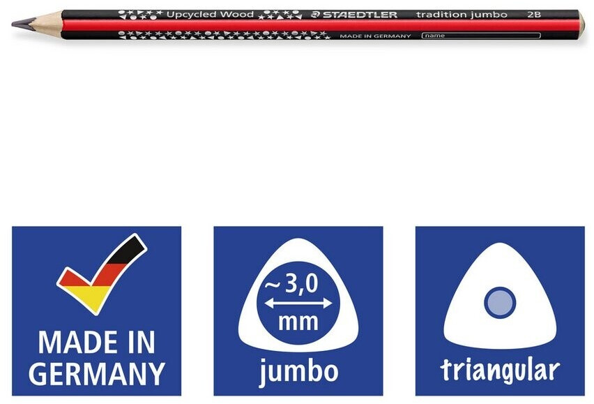 Staedtler Noris Jumbo Schreiblernstift HB, 12er-Pack (1285-2) ab 12,69 ...
