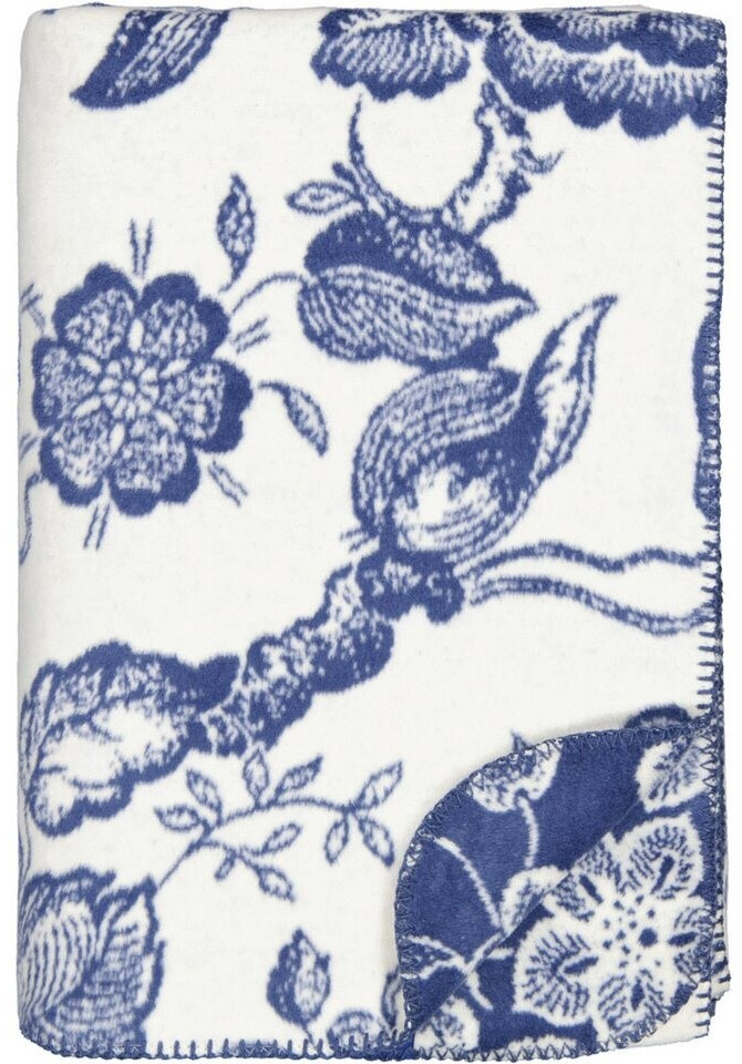 Villeroy & Boch Paradiso Navy Peony Kuscheldecke 150x200cm Mischgewebe ...