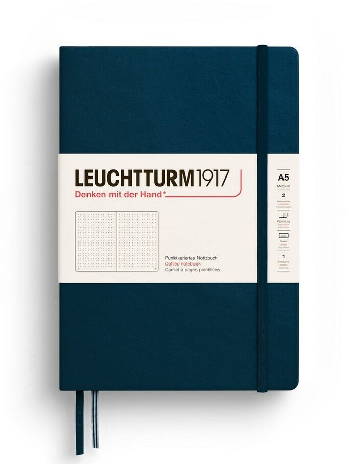 Leuchtturm1917 Notizbuch Medium A5 Hardcover dotted, Deep Sea (372189 ...