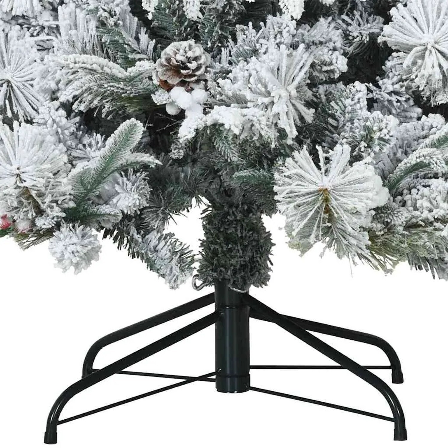 vidaXL Scharnier-Weihnachtsbaum schneebedeckt, weiß, 180cm (42019308 ...