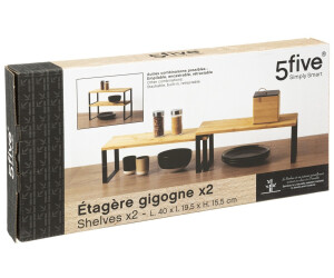 5five Nera ausziehbare Regale, Bambus, 2er-Set (FIVE23-179698) ab 14,99 ...