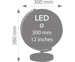 Troika STELLAR LIGHT TOUCH Globus, politisch, Touch-Funktion, 30cm ...