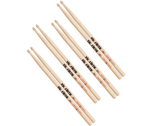 Vic Firth American Classic 5B Drumsticks Hickory Value Pack (P5B.3-5B.1 ...