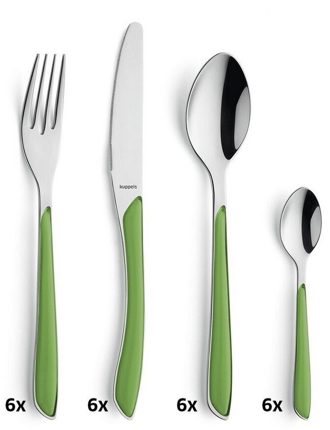 Kuppels Besteck-Serie Prisma spring green - Besteckset 24tlg. Prisma ...