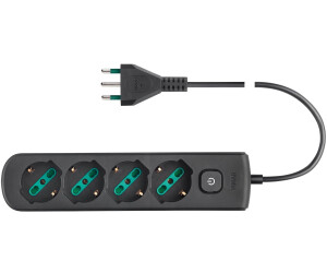 Vimar Steckdosenleiste SICURY mit Schalter, 4-fach, 1,5m Kabel, 16A ...