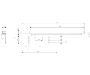 Dormakaba TS 92 Contur Türschließer ohne Gestänge, schwarz (42030119 ...