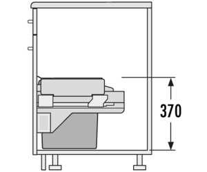 Hailo Cargo Soft Short Mülltrennsystem 2x14L dunkelgrau (3610941) ab ...
