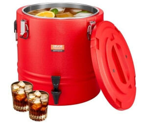 VEVOR Distributeur de Boissons Isotherme 30L Inox, Chaud et Froid (WNS ...