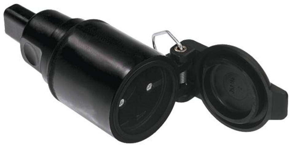 Bachmann Schutzkontaktkupplung Gummi/Silikon 250V schwarz IP20 (740.003 ...