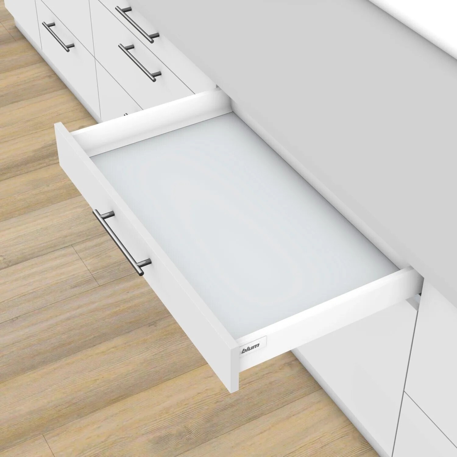 Vasalat TANDEM Schubladenschienen 83mm 30kg NL450mm, grau (TANDEM 450mm ...