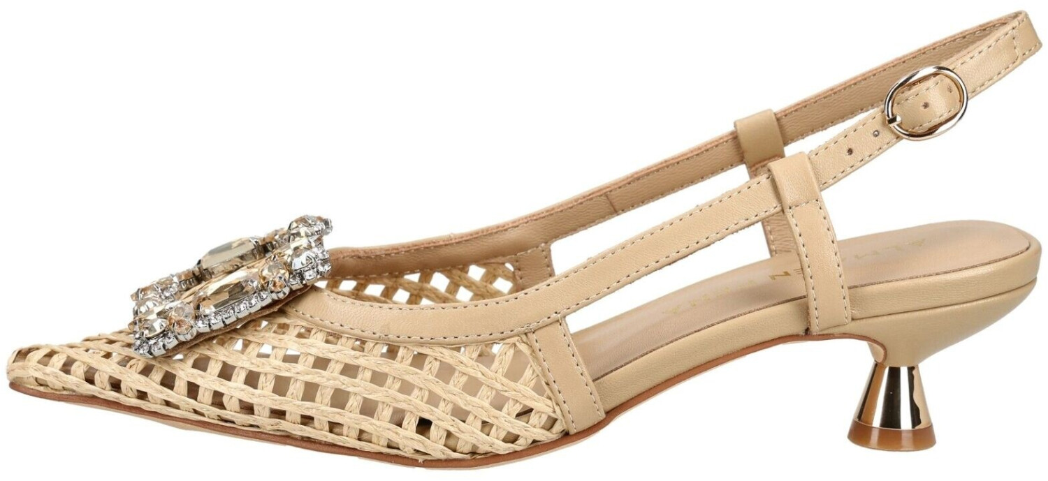 Alma en Pena Alma en Pena Pumps Leather/Synthetic Sling Pumps sand ab ...