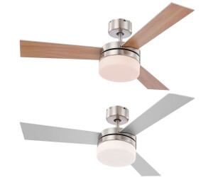Globo Deckenventilator mit LED-Beleuchtung, Fernbedienung, 105cm ...