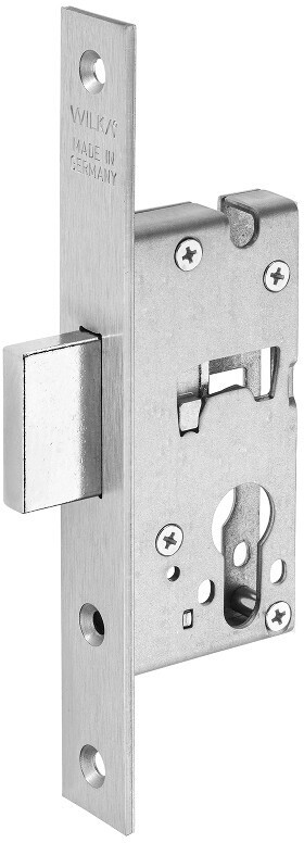 Wilka Rohrrahmenschloss Flachstulp mit Riegel, DM 45, Edelstahl (038R ...