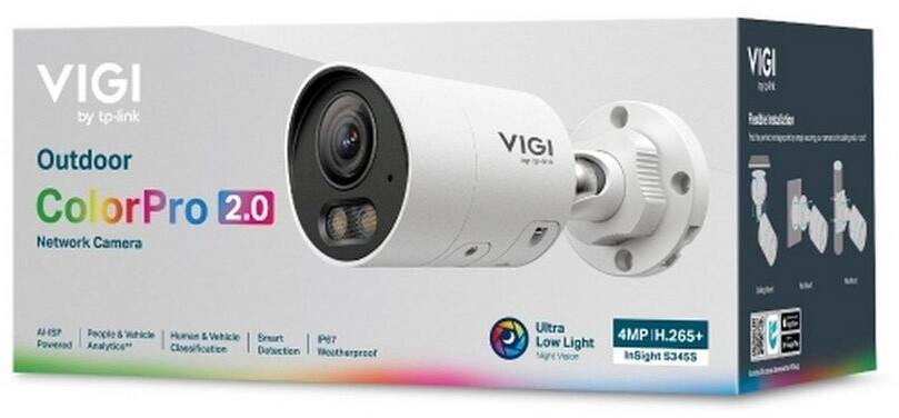 TP-Link VIGI InSight S345S Caméra Réseau Extérieure, Bullet, 4mm ...