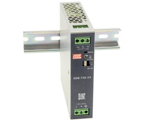 Mean Well XDR-75E-24 Hutschienen-Netzteil (DIN-Rail) 24V 3,2A 76,8W ...