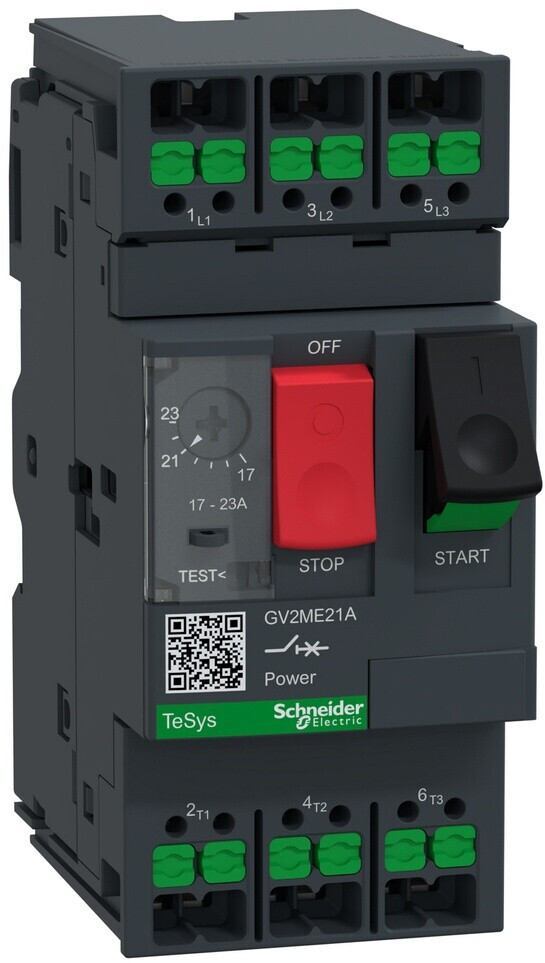 Schneider Electric GV2ME21A Relais de protection moteur 3 pôles 17-23A ...