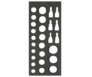 Bahco Fit&Go 1/3 Einlage mit 1/2"-Steckschlüssel-Einsätzen, 27-tlg ...