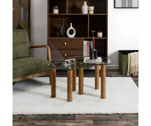 Home deco factory Clara Satztisch aus Hartglas, braun, 2er-Set (HD0555 ...