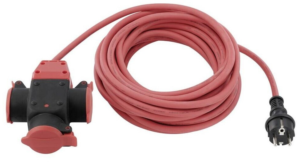 Sygonix Verlängerungskabel 10m 16A rot, H07RN-F 3G 1,5mm² ...