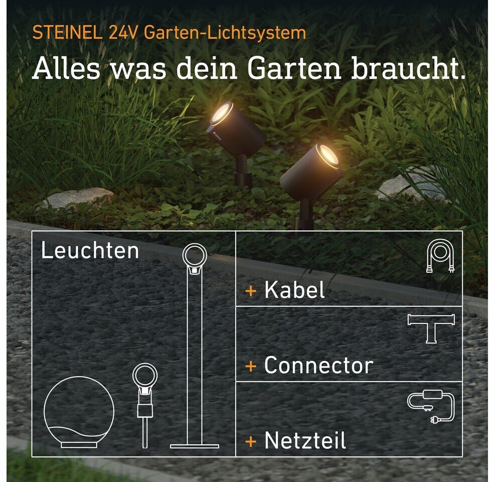 Steinel T-Verbinder 24V Adapter für Niedervolt-Gartenleuchten IP67 ...
