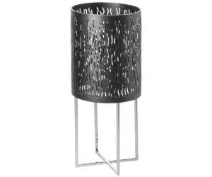 Fink BACCUS Bodenwindlicht, Edelstahl/Eisen, schwarz/silber, H63cm ...