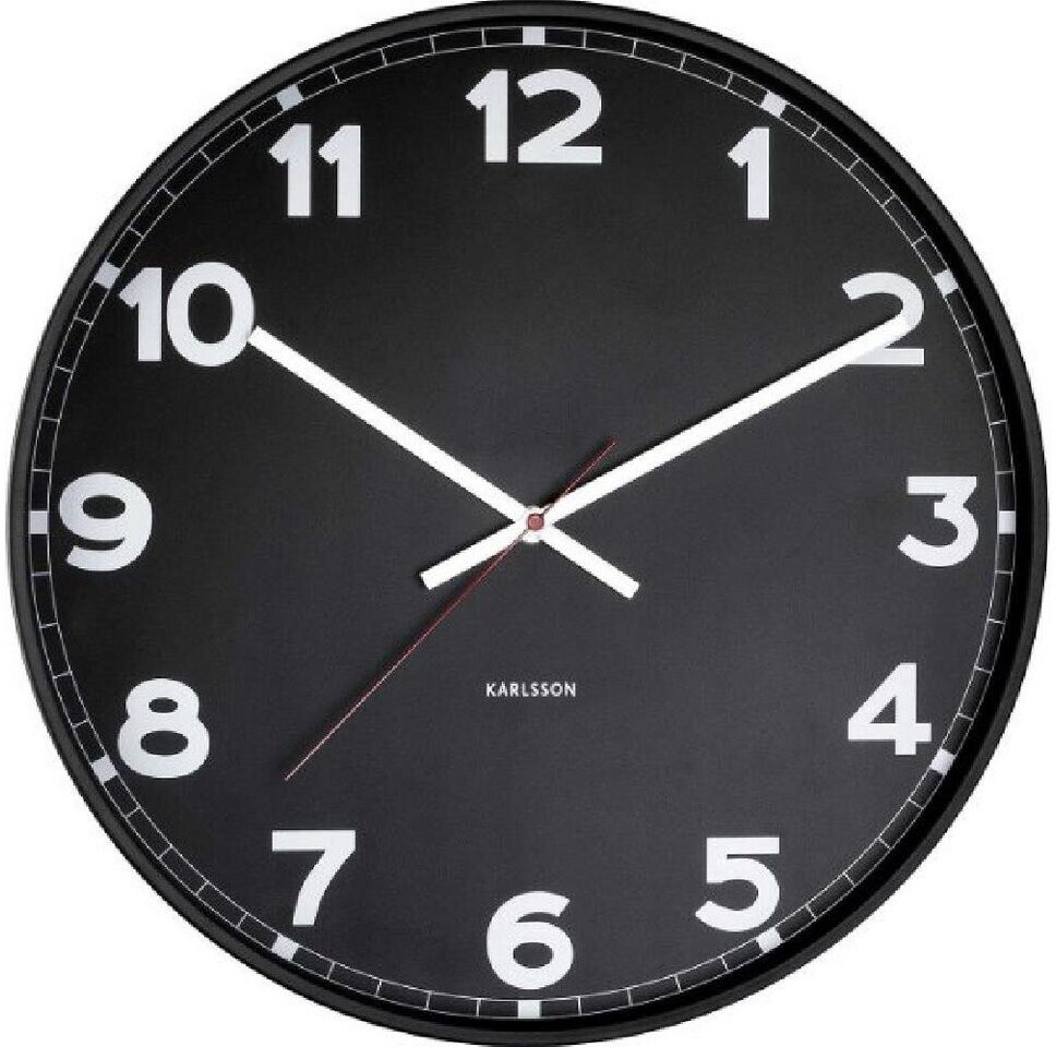 Karlsson New Classic Wanduhr schwarz, Ø40,6cm (KA5847BK) ab 67,00 ...