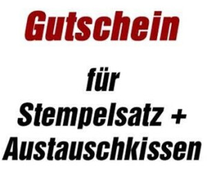 Trodat Gutschein Stempelsatz + Austauschkissen für 5200 mit Logo ...