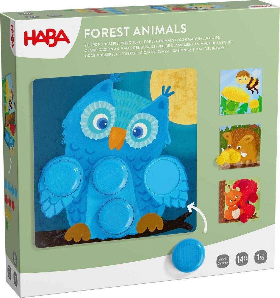 HABA Zuordnungsspiel Waldtiere Holz Montessori ab 18 Monaten ...