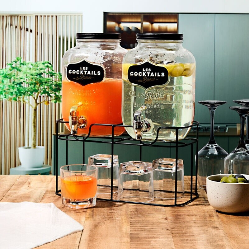 Cook Concept Doppel-Bistro-Getränkespender 2x4l, transparent (KA0638 ...