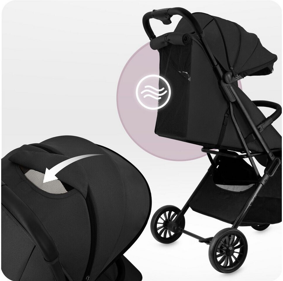 Momi Andrea Kinderwagen, automatischer Faltmechanismus, 5-Punkt ...