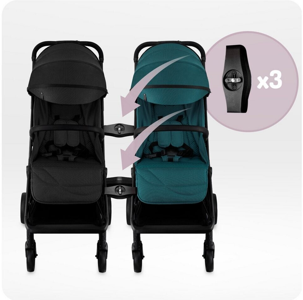 Momi Andrea Kinderwagen, automatischer Faltmechanismus, 5-Punkt ...