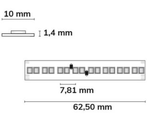 ISOLED HEQ919/960 LED Linear Flexband 24V, 14W/m, 256 LED/m, IP20 ...