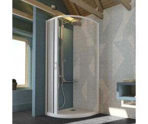 Forte Flex Halbkreis-Duschkabine PVC faltbar 100x100cm H185 ab 213,00 ...
