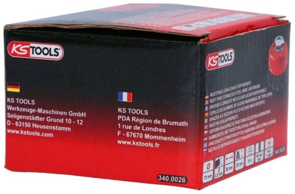 KS Tools Stahldrahttopfbürste rostfrei 0,5mm Ø75mm (340.0026) ab 10,29 ...