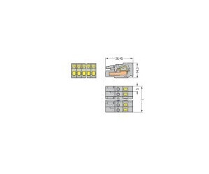 Wago 1-Leiter-Federleiste CAGE CLAMP® 2,5mm² grau (231-121/102-000) ab ...